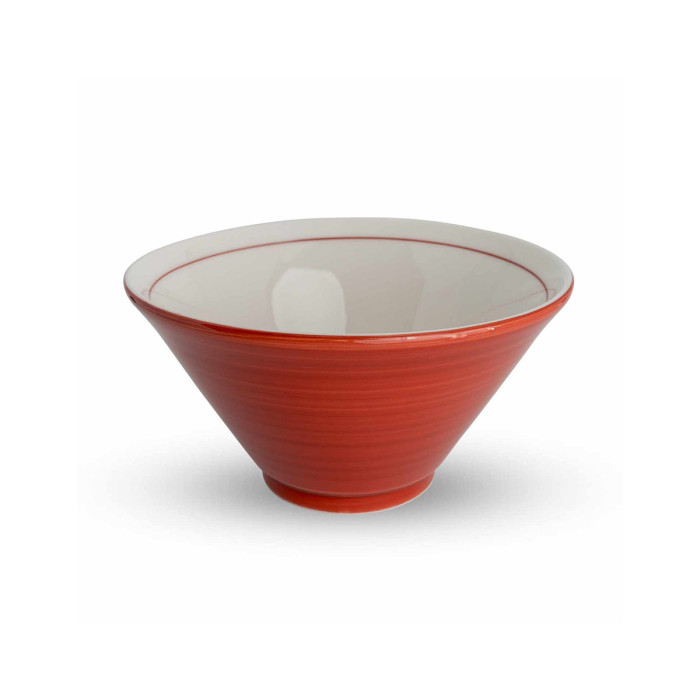 TALL RAMEN BOWL RED D19XH10CM KORIN