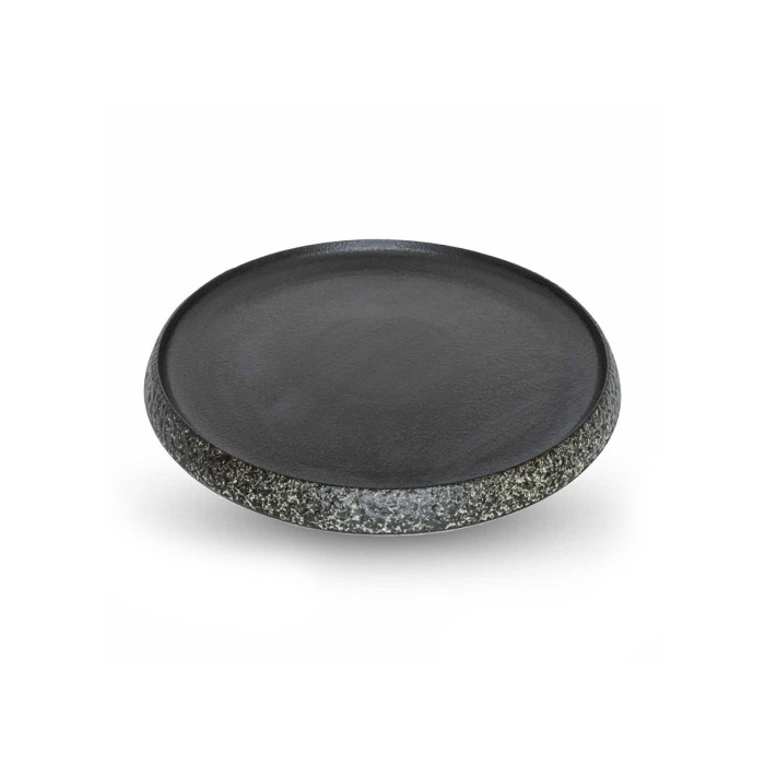 ROUND PLATE BLACK D29CM KORIN