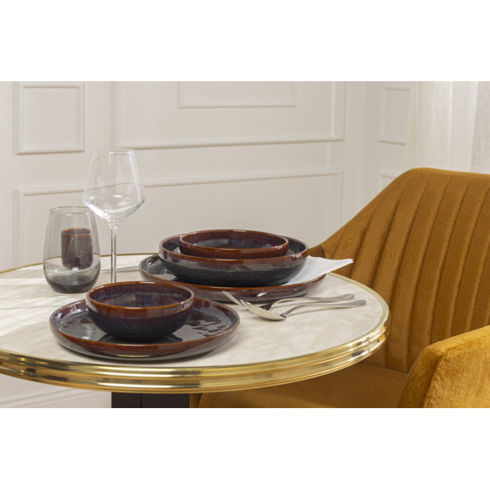 Buy AMBER FLAT PLATE D22CM STONEWARE ACCOLADE | Restofair RAK
