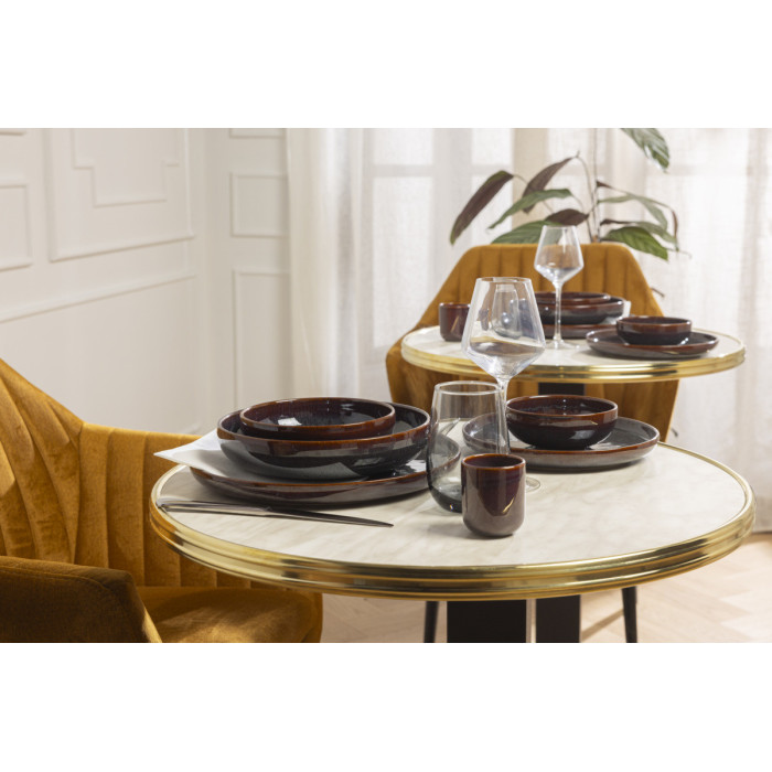 Buy AMBER FLAT PLATE D28CM STONEWARE ACCOLADE | Restofair RAK