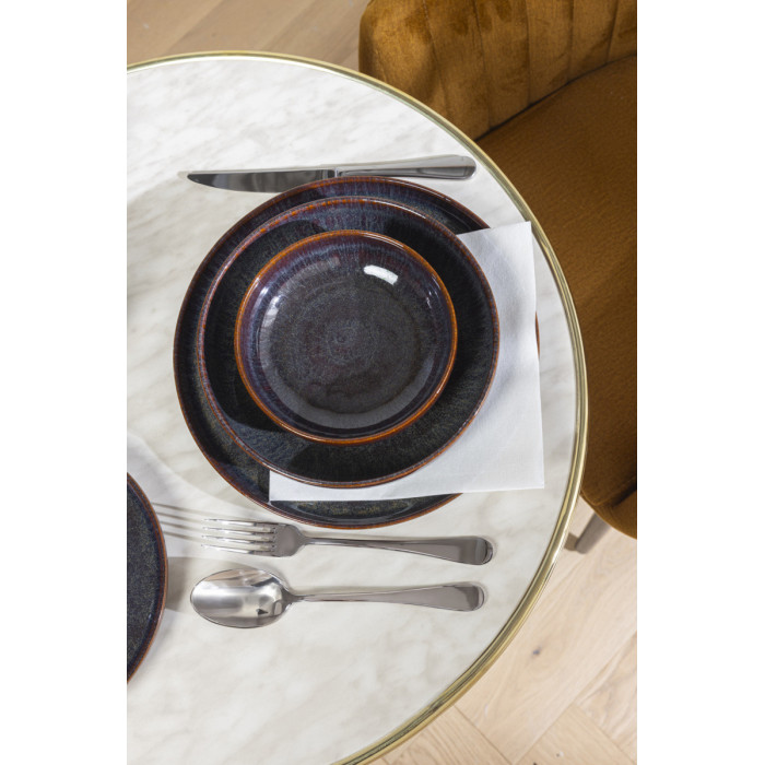 Buy AMBER FLAT PLATE D28CM STONEWARE ACCOLADE | Restofair RAK