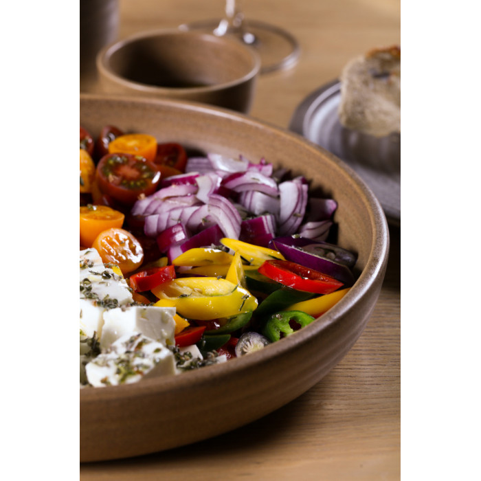 Buy FLAT COUPE PLATE Ø28CM BEIGE PORCELAIN SELVA RAK | Restofair RAK