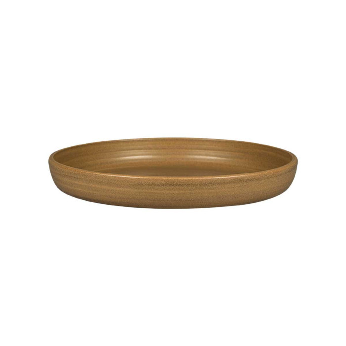 Buy DEEP COUPE PLATE Ø24CM AUTUMN BROWN PORCELAIN SELVA RAK | Restofair RAK