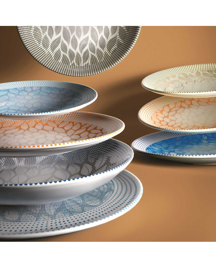 Bone China Rak Dinnerware RAK Porcelain Flat plate with rim