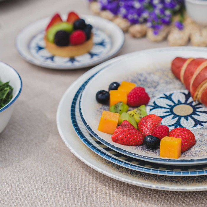 Round Flat Rimless Porcelain Plate 24cm | Scope – Digi Rak