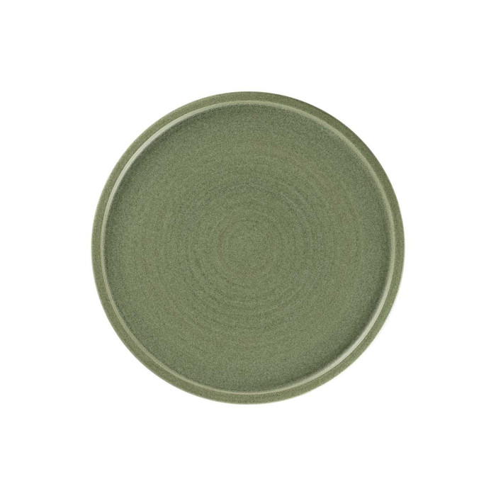 Buy FLAT COUPE PLATE Ø21CM DARK GREEN PORCELAIN SELVA RAK | Restofair RAK
