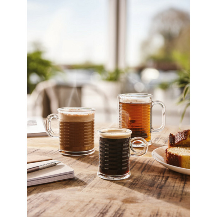 Buy Mug straight transparent glass tempered 25 cl Ø 7.7 cm Conserve Moi ...