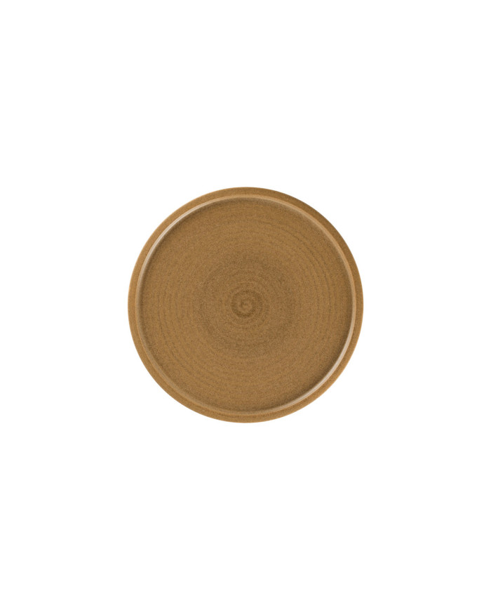 Buy FLAT COUPE PLATE Ø28CM AUTUMN BROWN PORCELAIN SELVA RAK | Restofair RAK