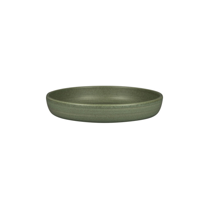 Buy DEEP COUPE PLATE Ø24CM DARK GREEN PORCELAIN SELVA RAK | Restofair RAK