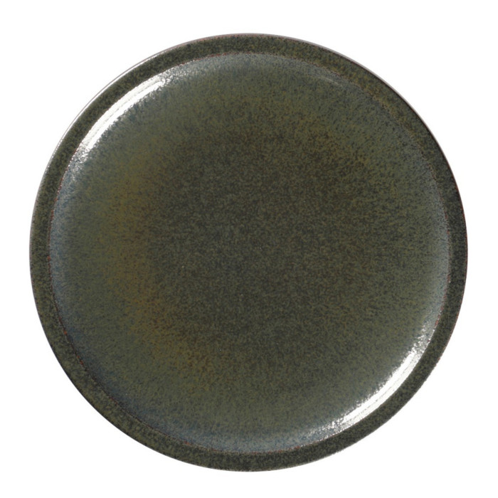Buy Flat coupe plate round black porcelain Ø 28 cm Rakstone Ease Rak ...