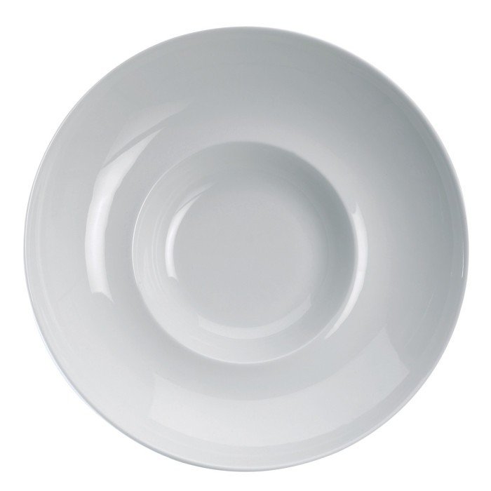 Extra Deep Round Ivory Porcelain Plate Ø26cm | Fine Dine Rak