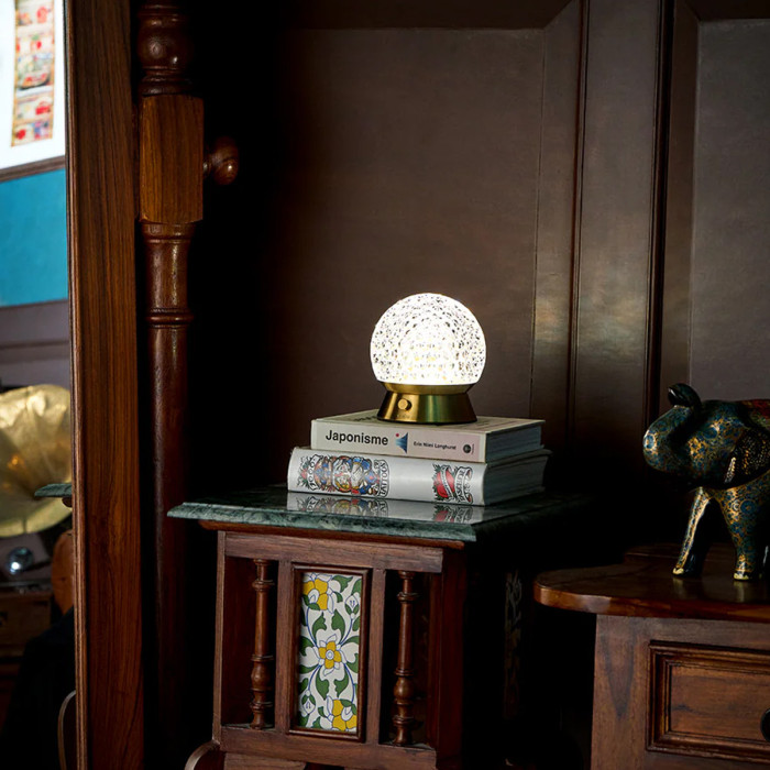 Buy ORB LED WIRELESS TABLE LAMP GOLD 10-12HOURS ROSHA | Restofair RAK