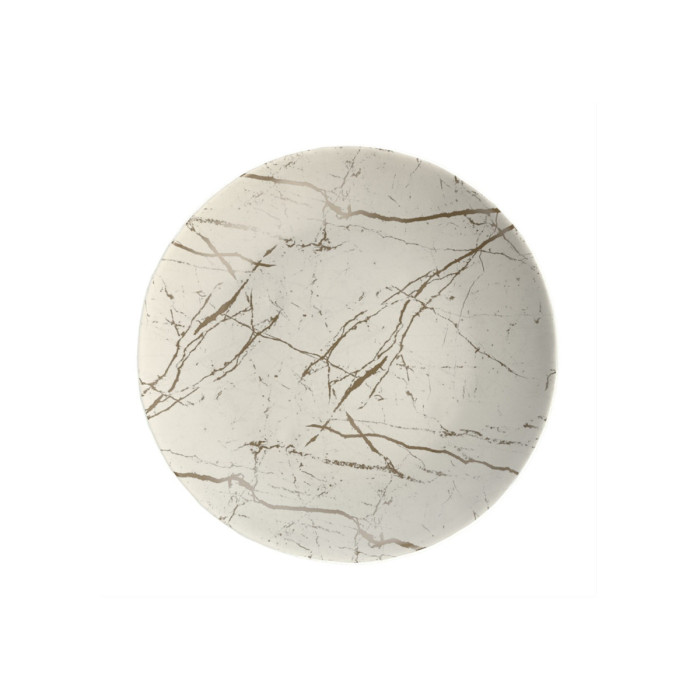 Buy MARBLE VEINS DEEP PLATE BIRCH WHITE D27.5XH3CM MGS | Restofair RAK