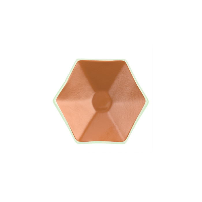 Buy HEXAGON MINI PLATE COPPER MYGLASS STUDIO | Restofair RAK