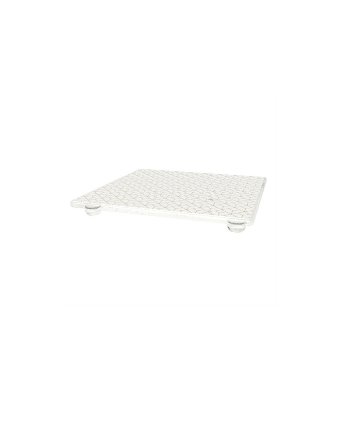 Buy DIAMOND TRELLIS SQUARE SERVING BOARD MILK WHITEMYGLASS STUDIO ...