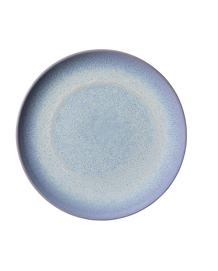 AZURE FLAT COUPE PLATE D24CM ACCOLADE PORCELAIN