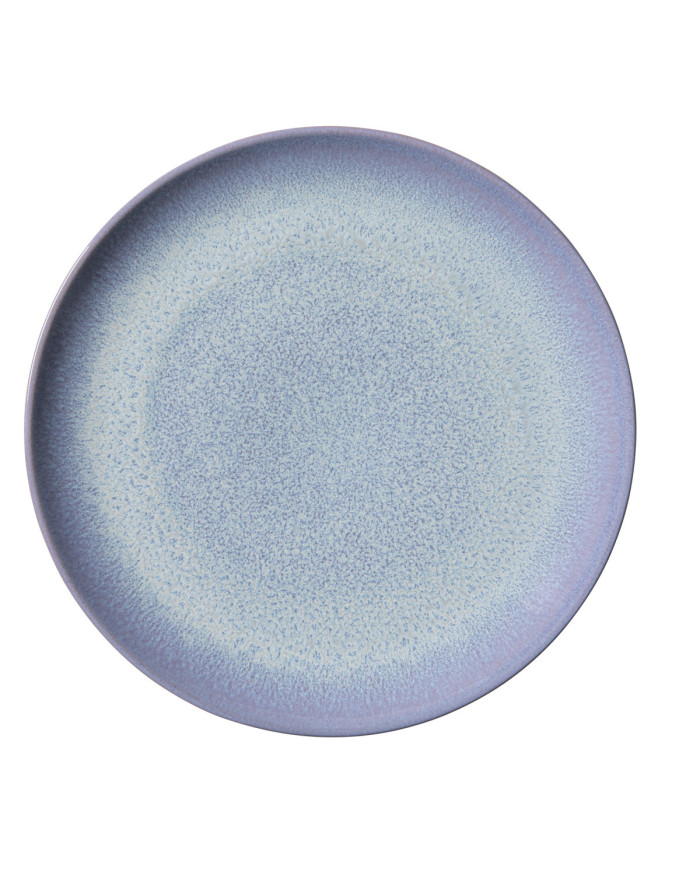 AZURE FLAT COUPE PLATE D27CM ACCOLADE PORCELAIN