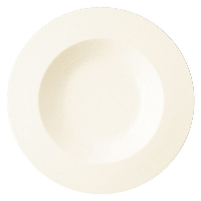 Round Ivory Porcelain Soup Plate Ø23cm | Fine Dine Rak