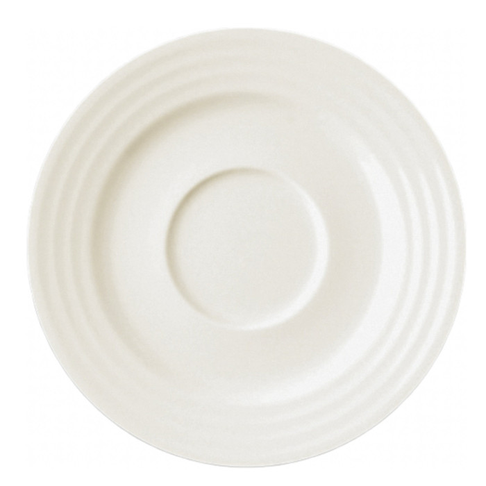 Saucer round ivory glazed Ø 15 cm Rondo Rak