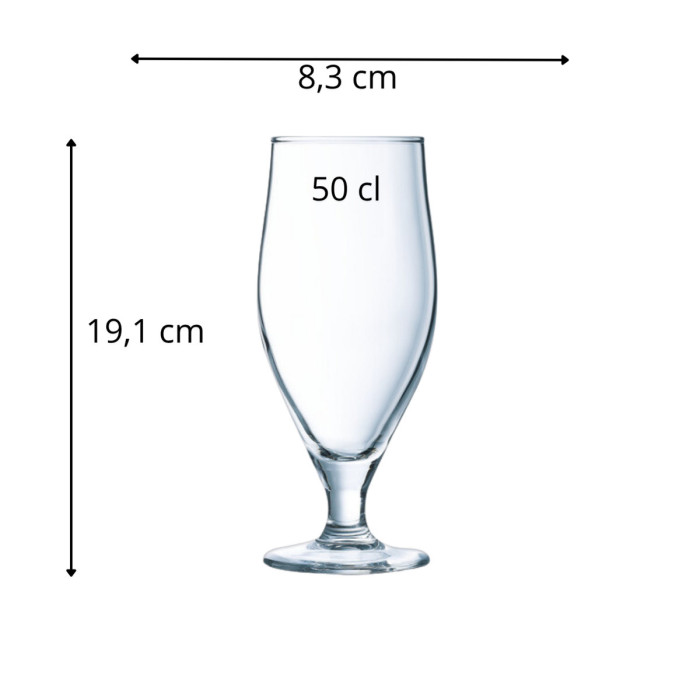 Buy Beer glass 50 cl Cervoise Arcoroc | Restofair RAK