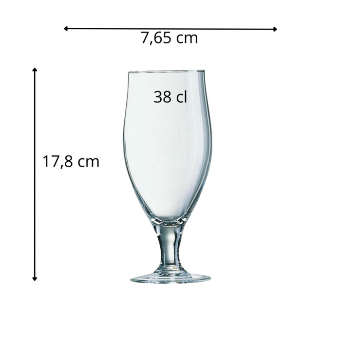 Buy Beer glass 38 cl Cervoise Arcoroc | Restofair RAK