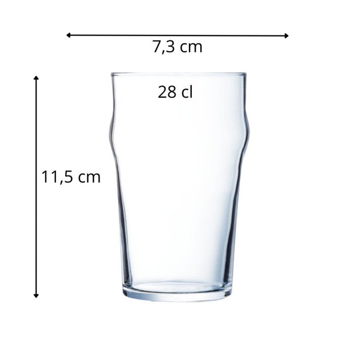 Buy Beer glass 28 cl Nonic Arcoroc | Restofair RAK