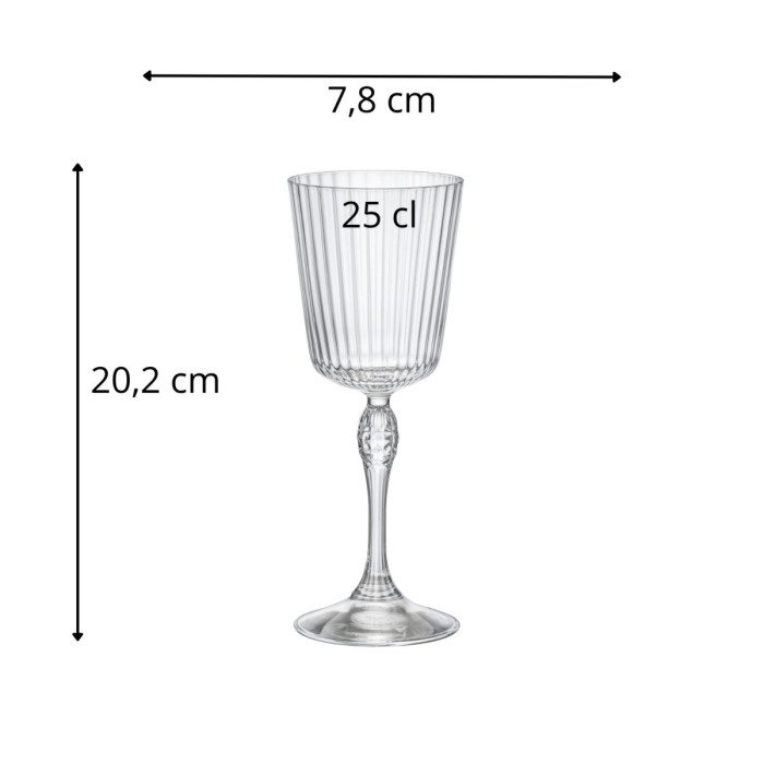 Buy Cocktail glass 25 cl America 20s Bormioli Rocco | Restofair RAK