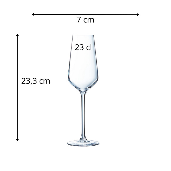 Buy Flute 23 cl Distinction Chef & Sommelier | Restofair RAK