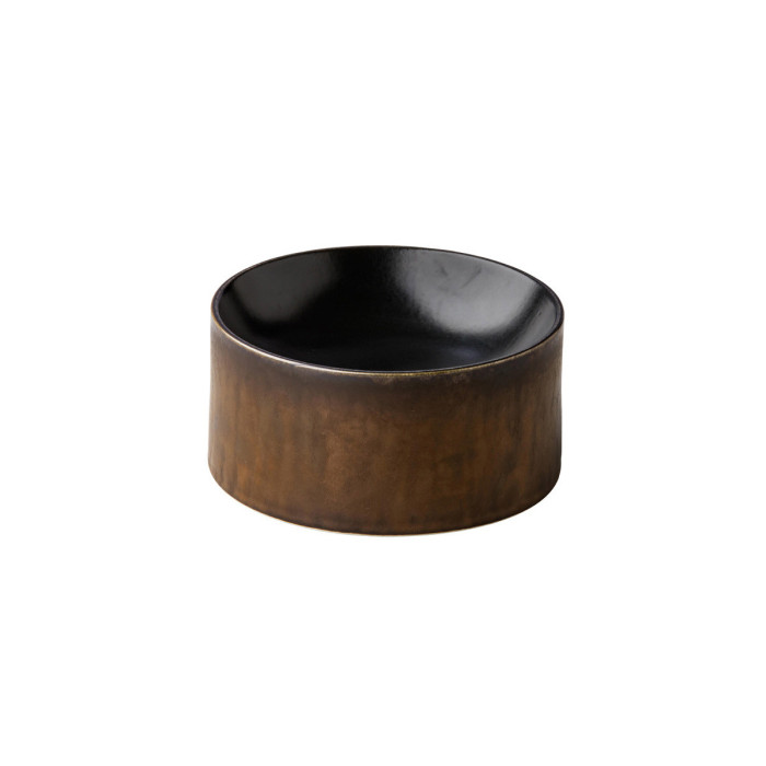Buy TOWER PLATE BLACK/GOLD SATIN D16XH7.8CM STYLE POINT | Restofair RAK