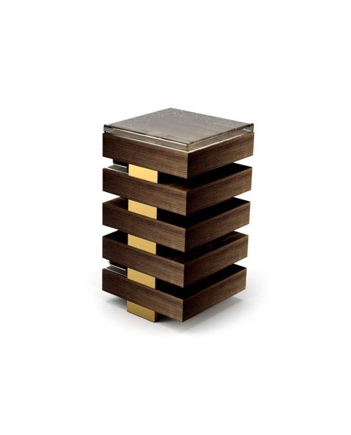 Buy MGS WOODEN DISPLAY STAND WITH GLASS PLATTERS L79.5XW17.5XH31CM ...