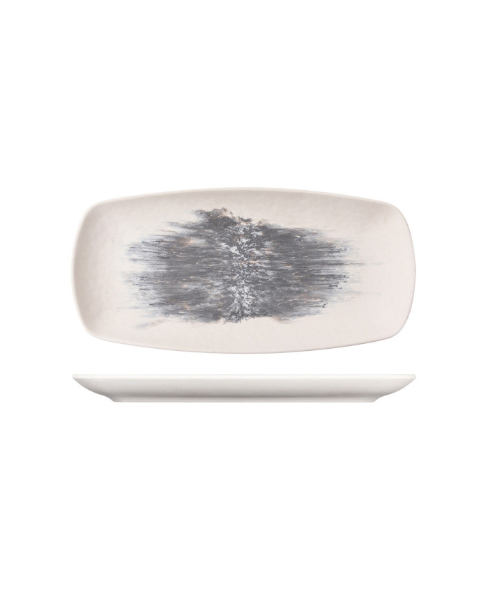 Buy PARIS WHITE CHARCOAL RECTANGULAR PLATE L29.5XW15XH2.5CM MELAMINE ...