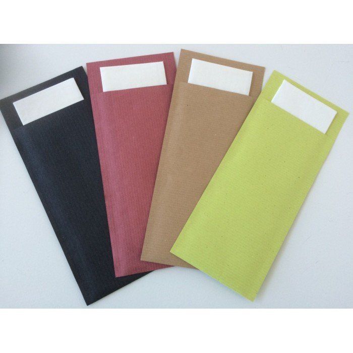 Sleeve brown cellulose wadding 8.5x20 cm Ecoline Pochettes (100 pieces)