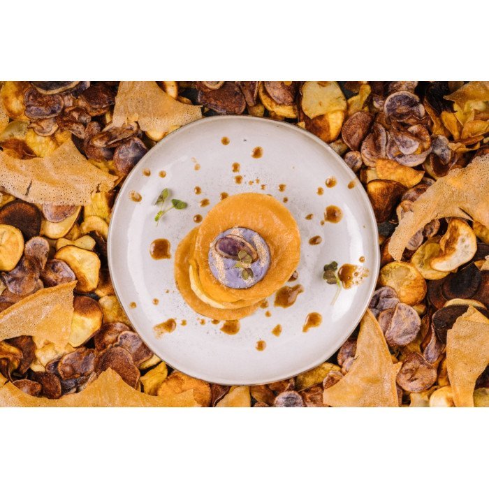 Buy Dinner plate round grey stoneware Ø 28 cm Sky Pro.mundi | Restofair RAK