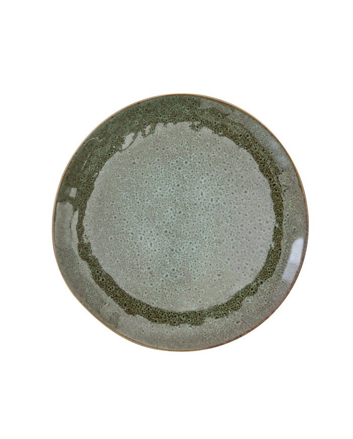 Buy Dinner plate round green stoneware Ø 28 cm Sky Pro.mundi ...