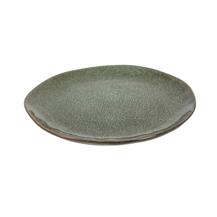 Buy Dinner plate round green stoneware Ø 24 cm Sky Pro.mundi ...