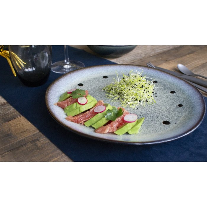 Buy Dish round grey stoneware Ø 15 cm Galaxy Pro.mundi | Restofair RAK