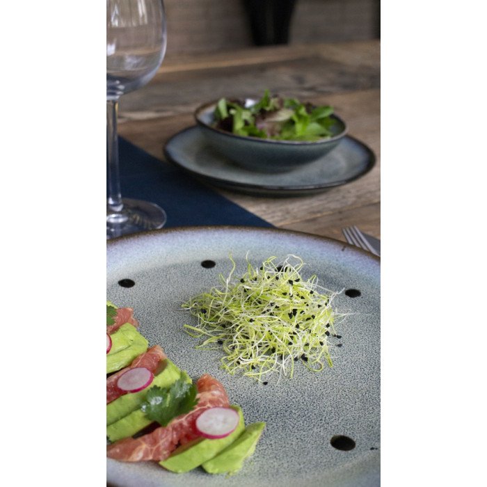 Buy Dish round grey stoneware Ø 15 cm Galaxy Pro.mundi | Restofair RAK