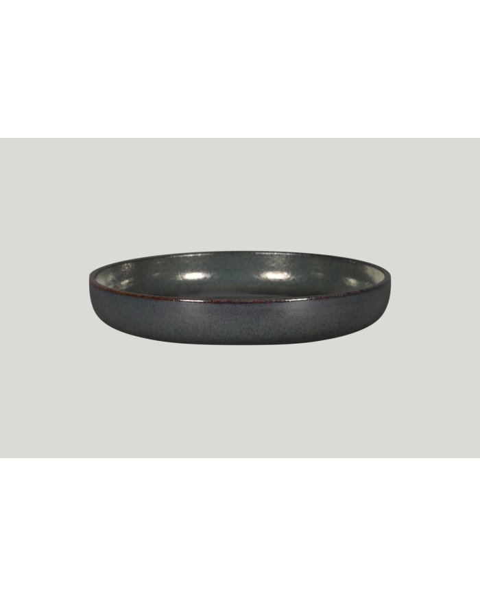 Soup plate round black porcelain Ø 28 cm Rakstone Ease Rak