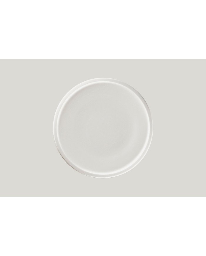 Buy Flat coupe plate round grey porcelain Ø 28 cm Rakstone Ease Rak ...