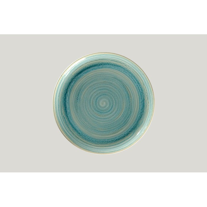 Buy Flat coupe plate round blue porcelain Ø 27 cm Rakstone Spot Rak ...