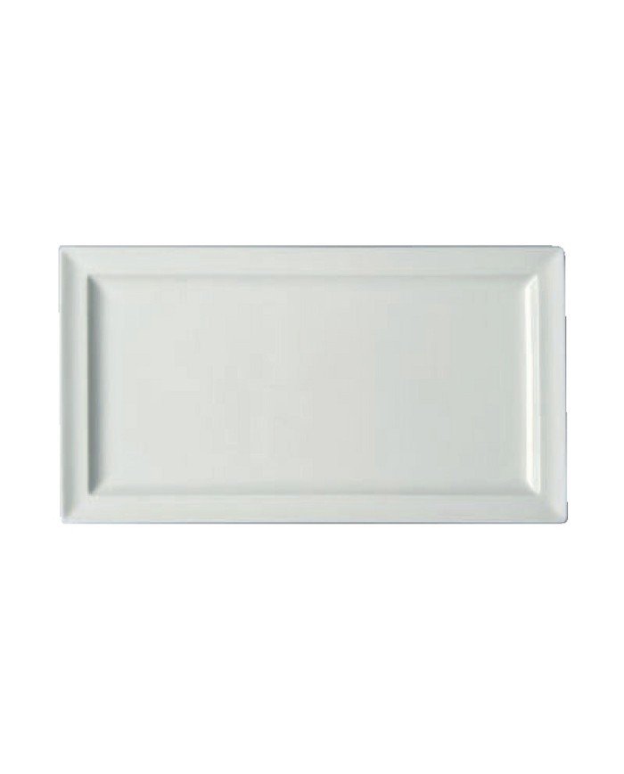 Dinner plate rectangular ivory glazed 38x21 cm Classic Gourmet Rak