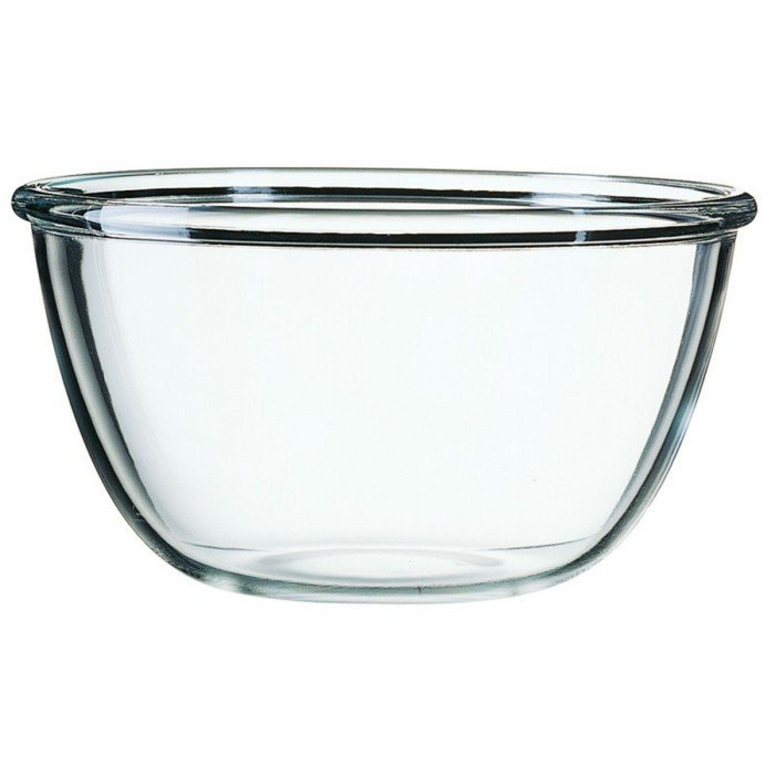 Buy Salad bowl round transparent glass tempered Ø 24 cm Cocoon Luminarc ...