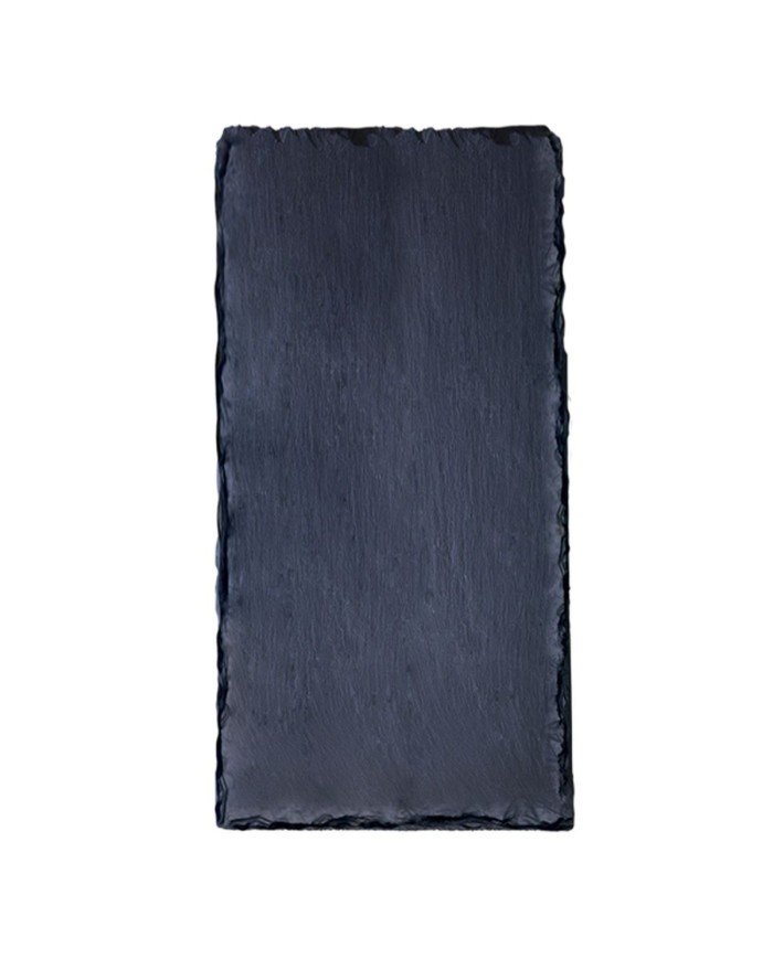 RECTANGULAR PLATE SCALLOPED EDGE RECTANGULAR BLACK L20 X W10CM NATURAL ...