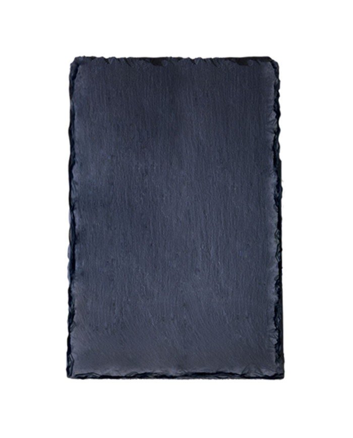 NATURAL SLATE RECTANGULAR PLATE SCALLOPED EDGE RECTANGULAR BLACK L30 X ...