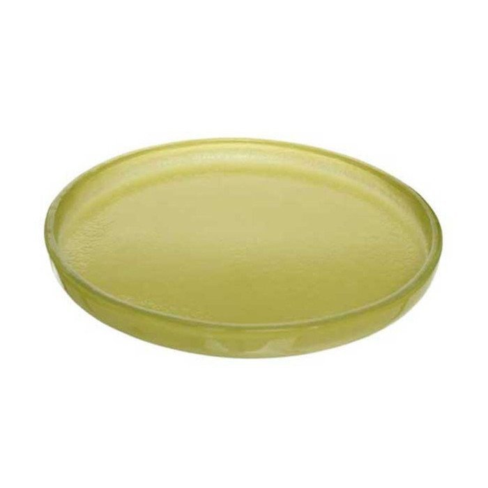 Buy FLAT PLATE ROUND LIME GREEN Ø19.2CM H2CM GLASS MY GLASS STUDIO ...