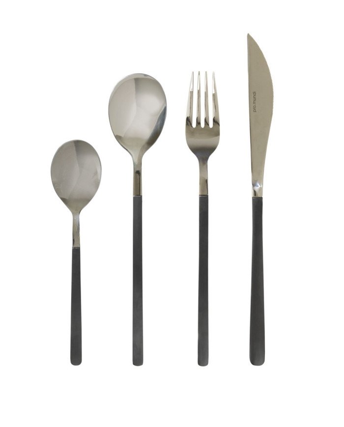 Buy BLACK PVD TABLE SPOON WITH BLACK PVD HANDLE AROMA PRO MUNDI ...