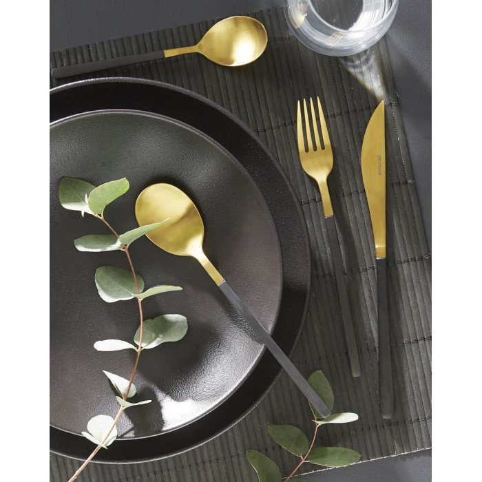 Buy BLACK PVD TABLE KNIFE WITH BLACK PVD HANDLE AROMA PRO MUNDI ...
