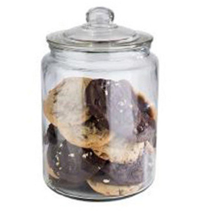 Buy COOKIES JAR WITH LID 6L D20XH30CM GLASS CLASSIC | Restofair RAK