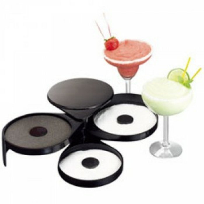 3-tier glass rimmer black Ø 15.5 cm 7.3 cm Pro.mundi