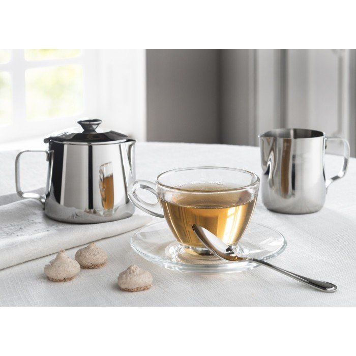 Buy Milk jug round grey 18/10 35 cl Ø 8 cm Cafeterie Inox Pro.mundi ...